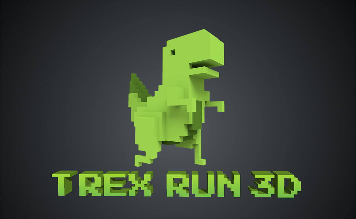 Chrome T-Rex Dinosaur Game 3D - DinosGame